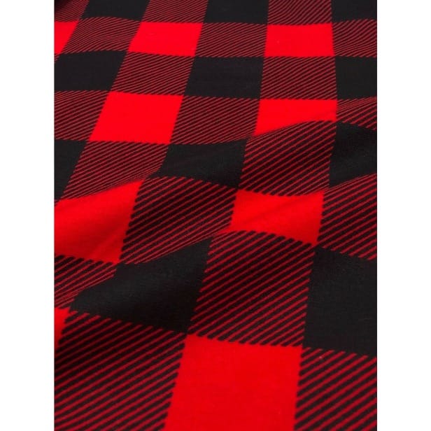 Flanell Stoff Baumwolle bedrückt Karomuster kariert rot Breite 160 cm ...
